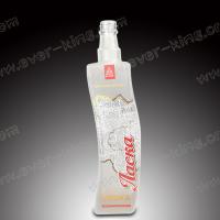 China Plastic Cap 750ml Empty Liquor Bottles , Sgs Clear Glass Liquor Bottles for sale