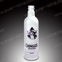 China SGS Screen Printing Crystal White Whiskey Glass Bottle for sale