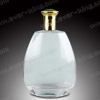 China FDA Cork Sealing Crystal Flint Rum Glass Bottle for sale