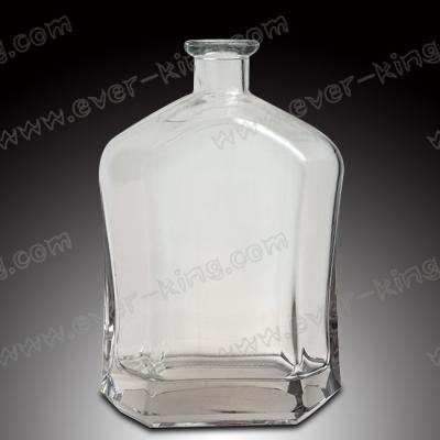 China High White Flint 1000 ML Brandy Glass Bottle for sale