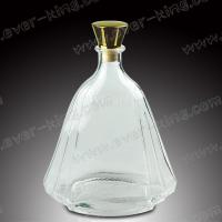 China Customer Designed Transparent 1.5L Vodka Glass Bottle for sale