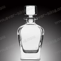 China Frosting Transparent 500ML Empty Whiskey Bottles for sale