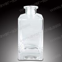 China White Flint Glass 1500 ML Custom Rum Bottles for sale