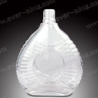 China White Flint Glass 1500 ML Custom Rum Bottles for sale