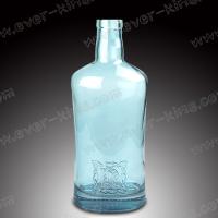 China 1500g Super Flint Glass Rum 750ml Drink Bottle for sale