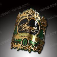 China ODM Aluminium Custom Liquor Bottle Labels For Luxury Wine for sale