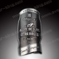 China Heat Resistant Bottled Beverage Embossed Spirit Labels for sale