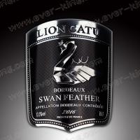China Personalized Customization Metal Spirit Custom Vodka Labels for sale