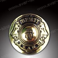 China Embossing Aluminium Spirit Bottle Labels for Tequila for sale