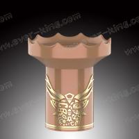 China Aluminium Label Transparent 500ml Custom Glass Bottles for sale