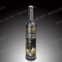 China OEM transparent White Flint Glass Liquor Containers for sale