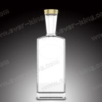 China Beautiful 750ML  Rum Glass Bottle for sale