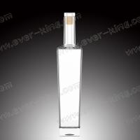 China Cap Sealing 200mm glass Whiskey Bottle for Liquor for sale