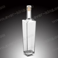 China Cap Sealing 200mm glass Whiskey Bottle for Liquor for sale
