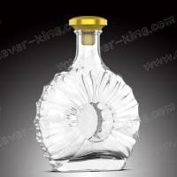 China Customized Clear Super Flint Glass Spirit Bottle for sale