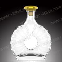 China Customized Clear Super Flint Glass Spirit Bottle for sale