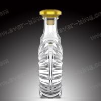 China Customized Clear Super Flint Glass Spirit Bottle for sale