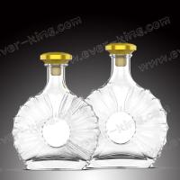 China Customized Clear Super Flint Glass Spirit Bottle for sale