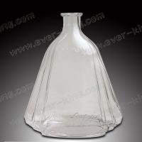 China Customer Designed Transparent 1.5L Vodka Glass Bottle for sale