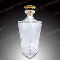 China New Customized Crystal White Liquor Brandy Glass Bottle for sale