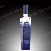 China 750 ML Crystal White Flint Custom Glass Bottle for Luxury Liquor and Spirit for sale