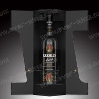 China OEM Single Classical PU Leather Glass Bottle Box for sale