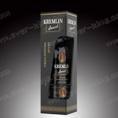 China OEM Single Classical PU Leather Glass Bottle Box for sale