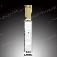 China SGS Approval Clear Rectangular Shape Tequila Glass Bottle for sale
