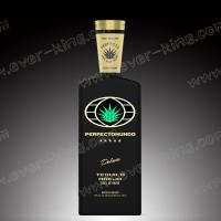 China Crystal White Flint 750 ML Tequila Glass Bottle for sale