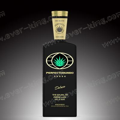 China Crystal White Flint 750 ML Tequila Glass Bottle for sale