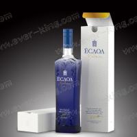 China 750 ML Crystal White Flint Custom Glass Bottle for Luxury Liquor and Spirit for sale