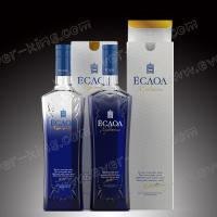 China Biodegradable 400gsm Wine Bottle Carton 300*200*100mm for sale