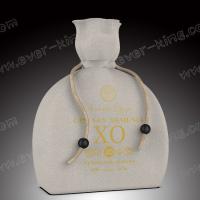 China SGS Screen Printing Drawstring Cotton Cloth Wine Gift Bags for sale