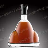 China Crystal White Flint Custom Glass Bottle 750 ML for Luxury Liquor and Spirit for sale