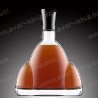 China Crystal White Flint Custom Glass Bottle 750 ML for Luxury Liquor and Spirit for sale