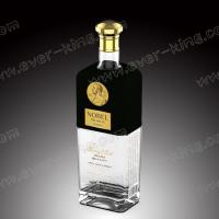 China Luxury Spirit Flint Glass Bottle 1000ML For Vodka for sale