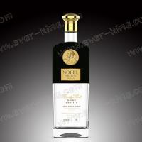 China Luxury Spirit Flint Glass Bottle 1000ML For Vodka for sale