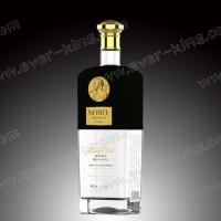 China Luxury Spirit Flint Glass Bottle 1000ML For Vodka for sale