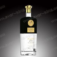 China Luxury Spirit Flint Glass Bottle 1000ML For Vodka for sale