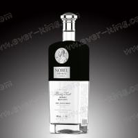 China Luxury Spirit Flint Glass Bottle 1000ML For Vodka for sale