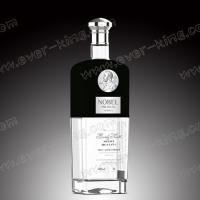 China Luxury Spirit Flint Glass Bottle 1000ML For Vodka for sale