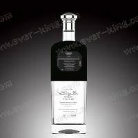 China Luxury Spirit Flint Glass Bottle 1000ML For Vodka for sale