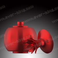 China 700ML Crystal White Flint Glass Vodka Bottle ISO9001 for sale