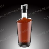China OEM 1500G Luxury Decaling Whiskey Glass Bottle for sale