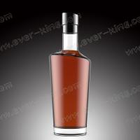 China OEM 1500G Luxury Decaling Whiskey Glass Bottle for sale