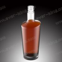 China OEM 1500G Luxury Decaling Whiskey Glass Bottle for sale