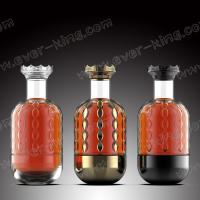China 750ML Durian Shaped Flint Glass Spirit Bottles for sale