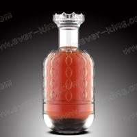 China 750ML Durian Shaped Flint Glass Spirit Bottles for sale