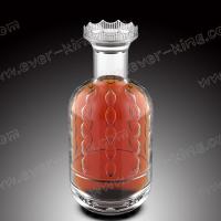 China 750ML Durian Shaped Flint Glass Spirit Bottles for sale