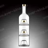 China 375ML 500ML Pyramid Shaped Liquor Glass Bottles for sale